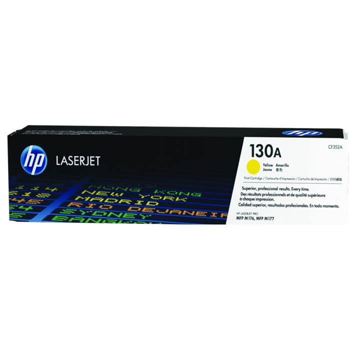 CF352A - Yellow Original HP LaserJet Toner Cartridge (HP 130A ...