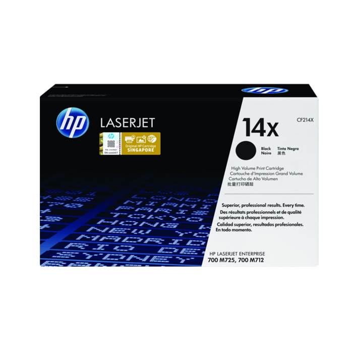 CF214X- Black High Yield Original HP LaserJet Toner Cartridge (HP 14X ...