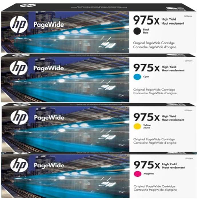 HP 975X Original HP Pagewide Ink Cartridges (Black, Cyan, Magenta ...